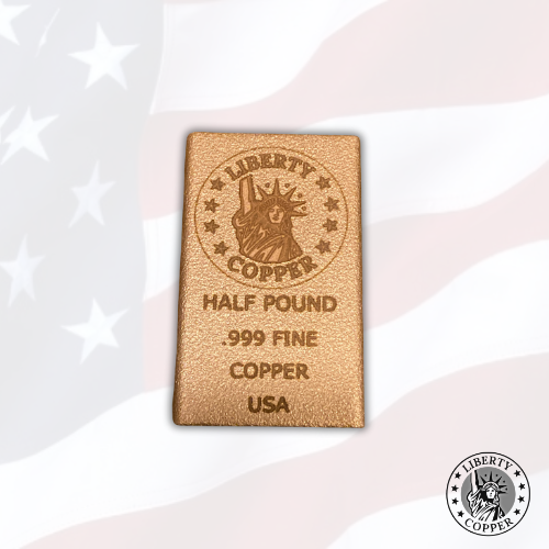 Half Pound Copper Bars – Liberty Copper