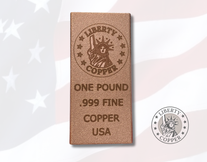 1 Pound Copper Bars – Liberty Copper