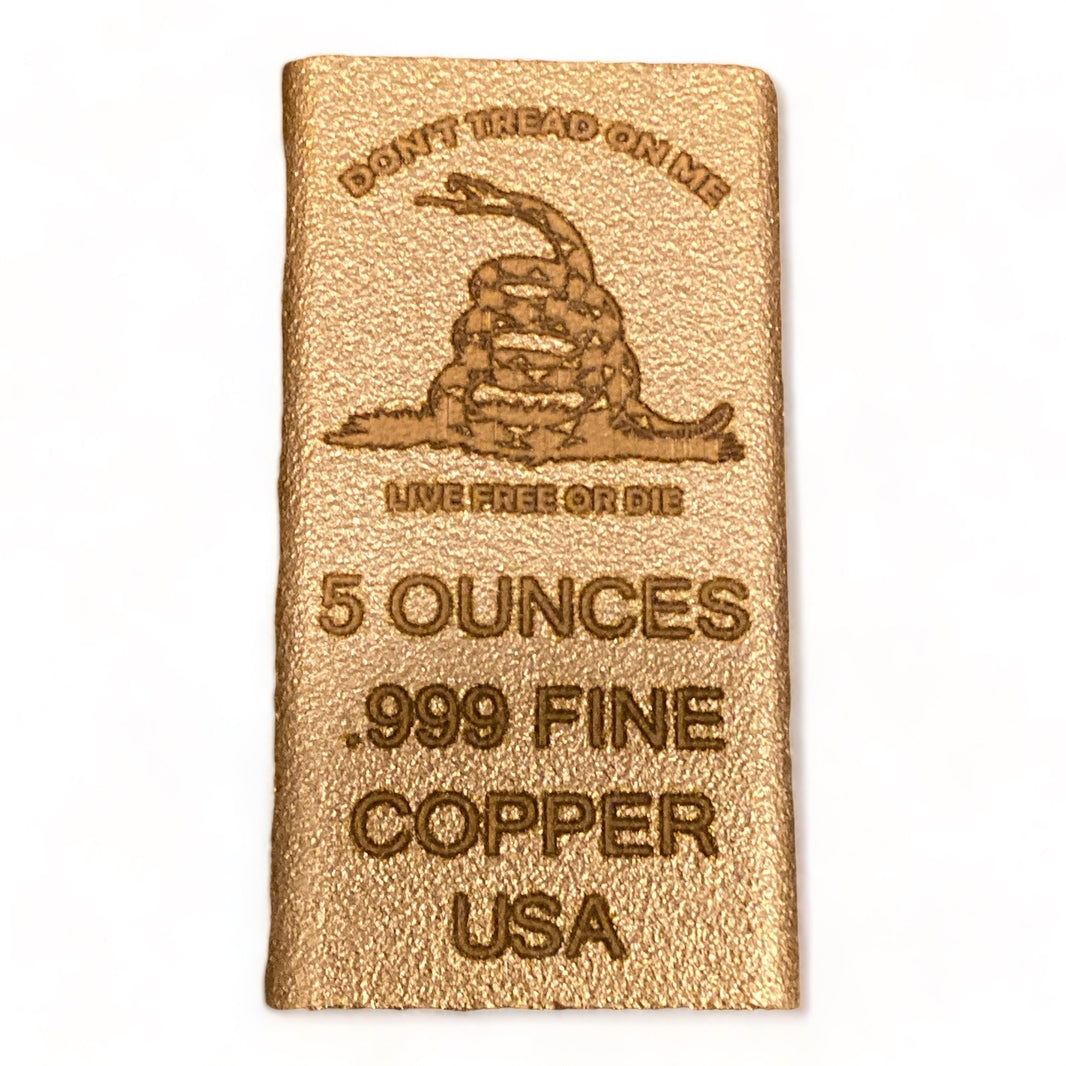 5 Ounce Copper Bars – Liberty Copper