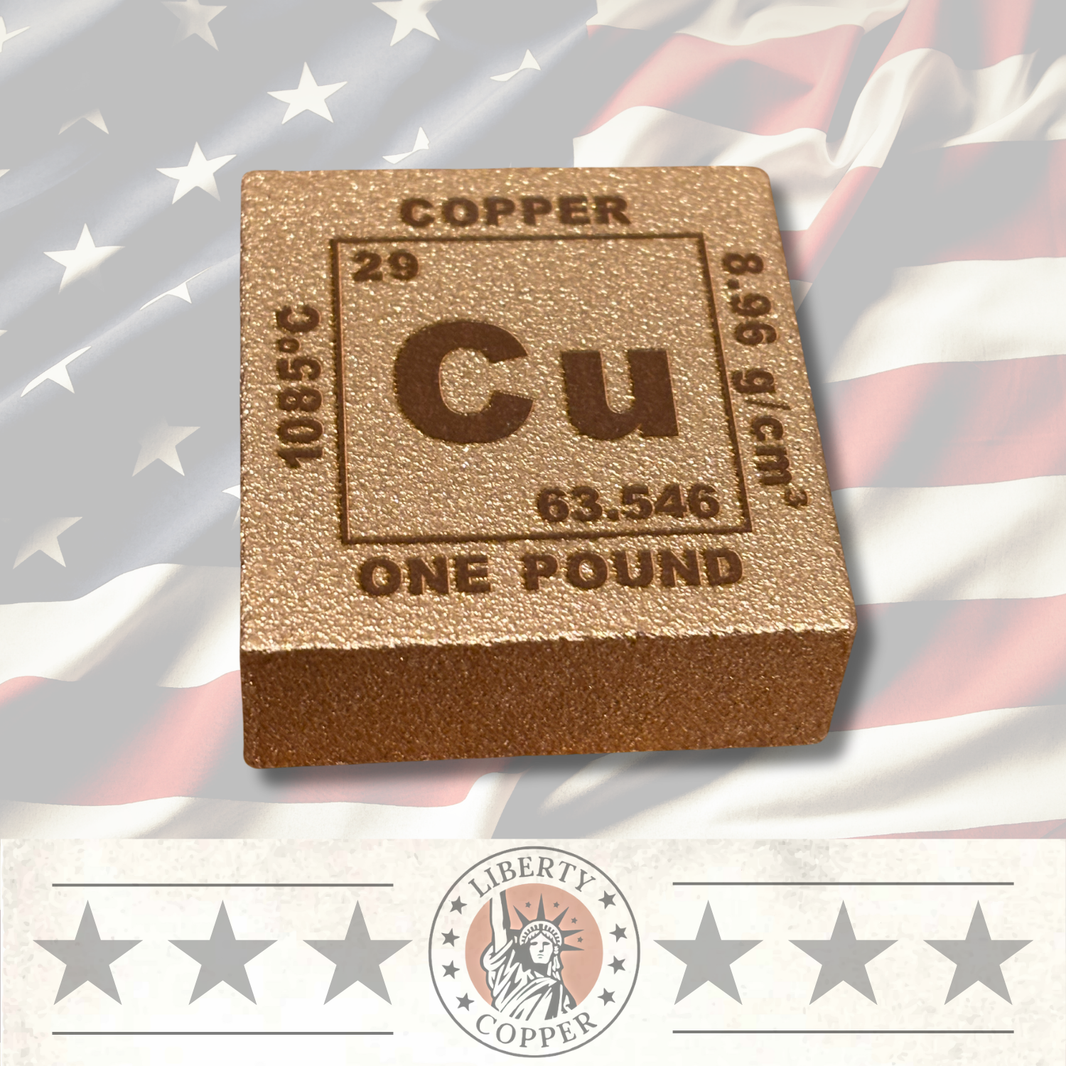 1 Pound Copper Bars – Liberty Copper