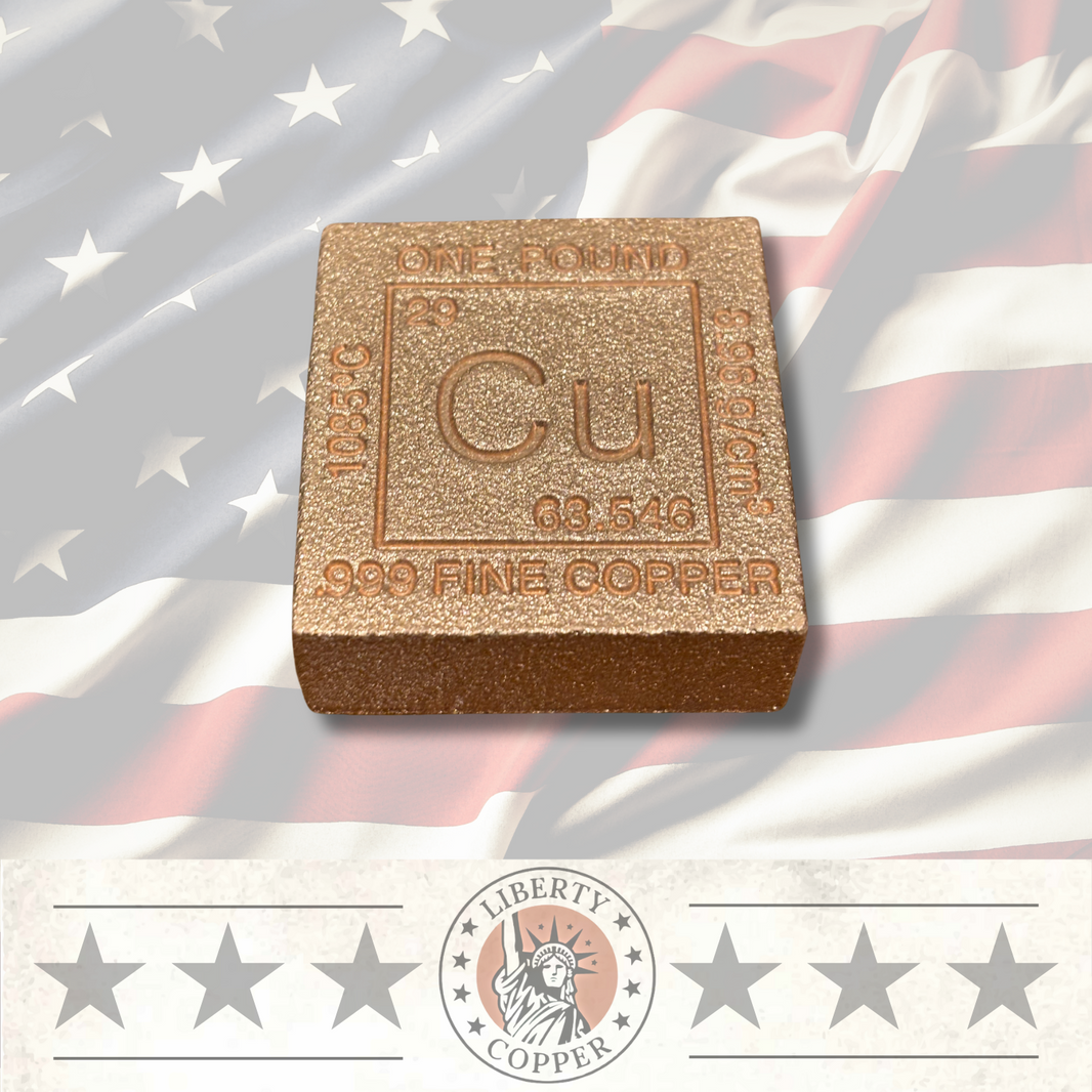 1 Pound Copper Bars – Liberty Copper